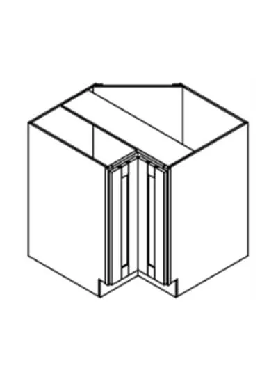 Natural Shaker 33" Base Easy Reach Corner Cabinet - CabinetSelect.com