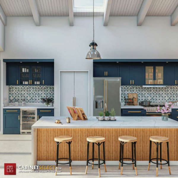 18 Stunning Blue Kitchen Cabinet Ideas | CabinetSelect.com