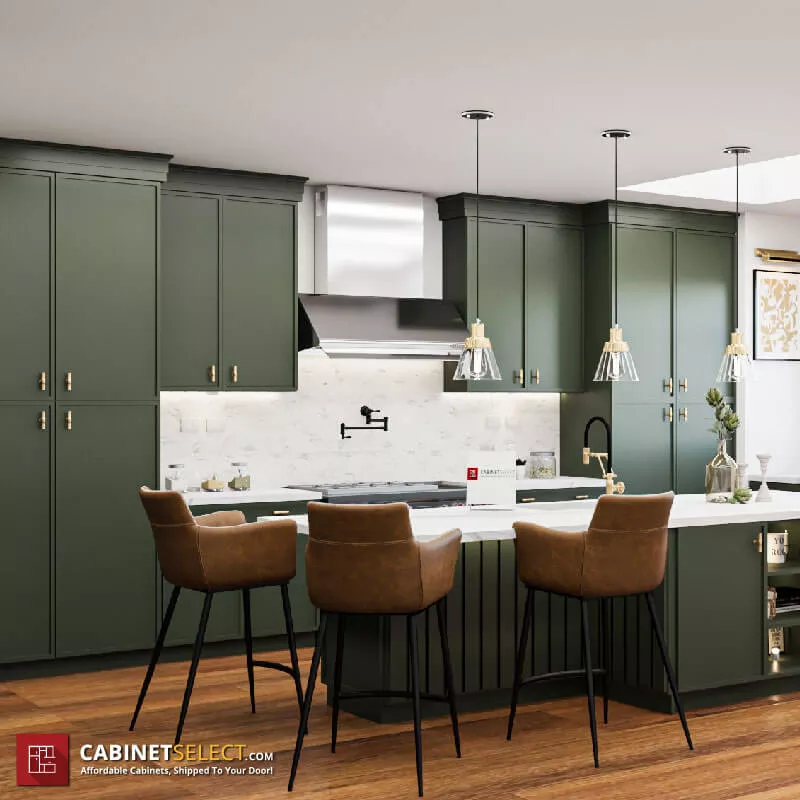 15 Designer-Approved Green Kitchen Cabinet Ideas