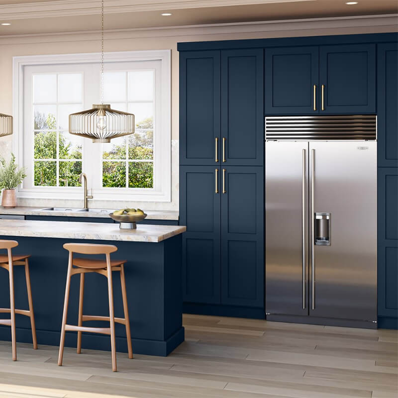 Buy Navy Blue Shaker Kitchen RTA Cabinets | CabinetSelect.com