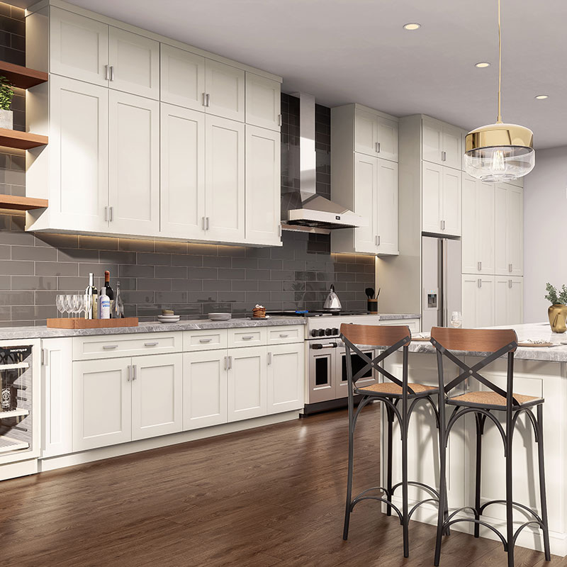 Cream White Shaker Kitchen Cabinets | CabinetSelect.com