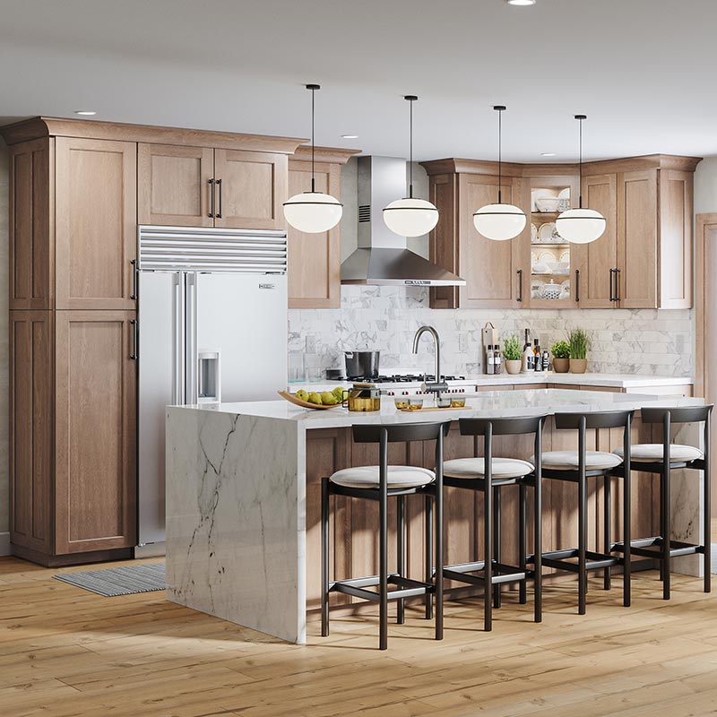 Toffee Shaker Kitchen Cabinets | CabinetSelect.com